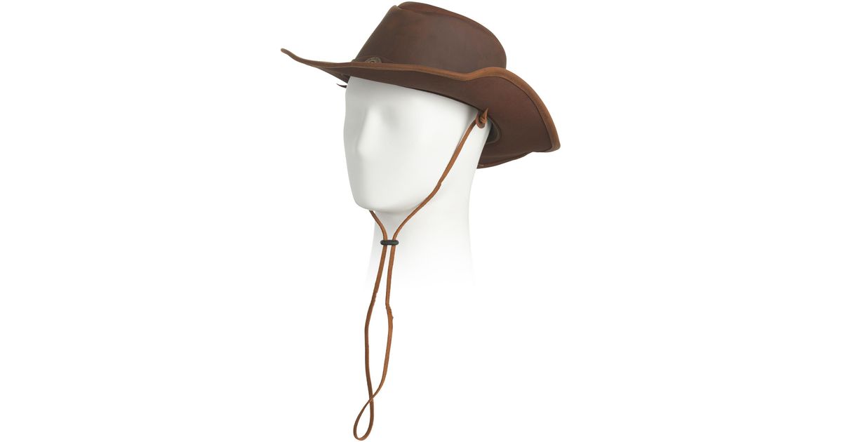 TJ Maxx Cow Leather Split Shotgun Western Hat For in Brown for Men | Lyst