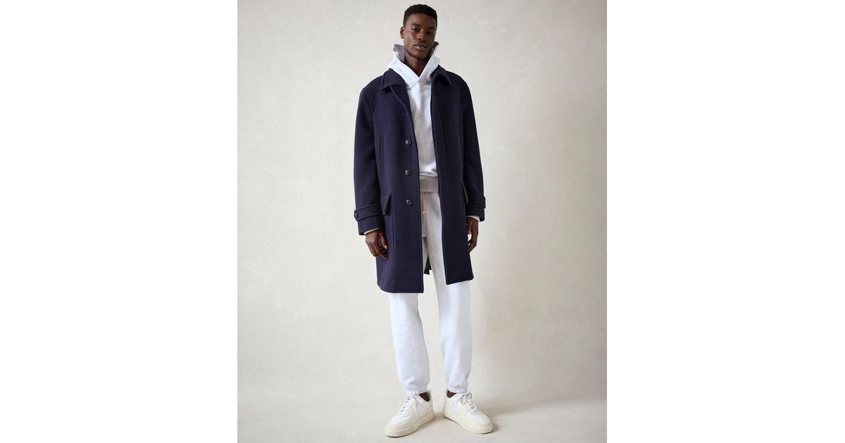 Todd Snyder Italian Wool Car Coat in Blue for Men | Lyst