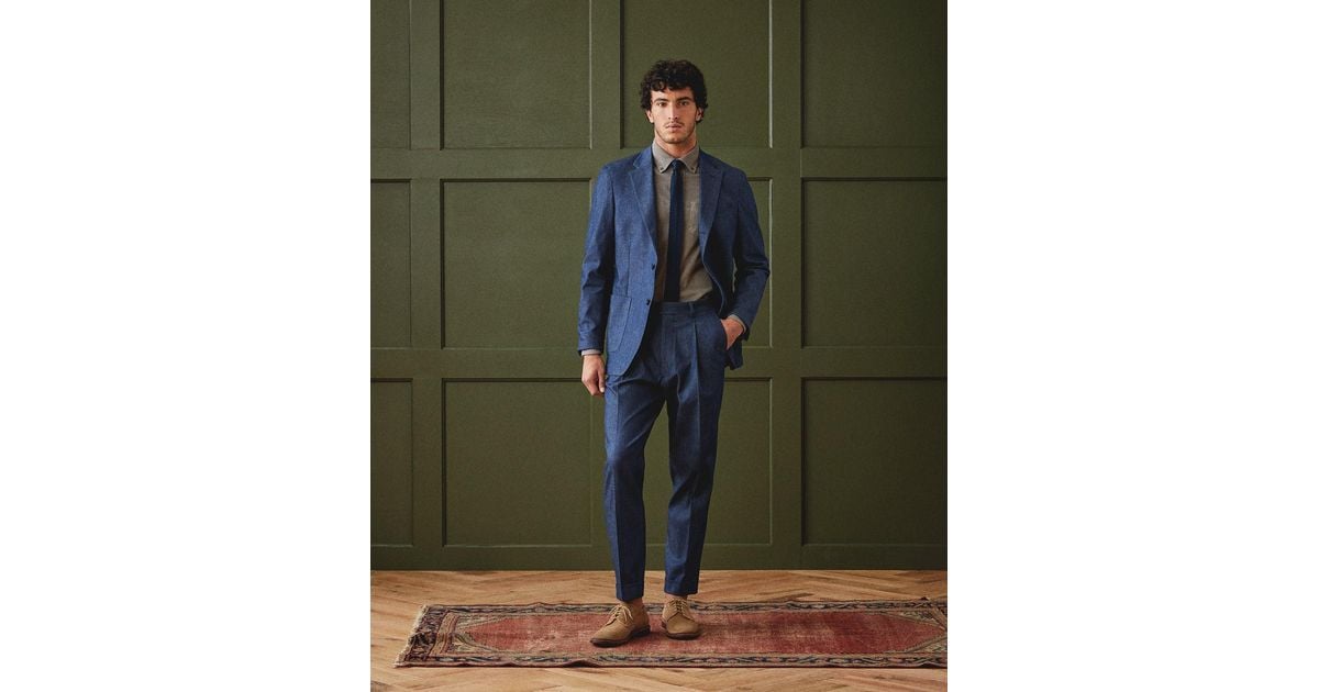 Todd Snyder Italian Denim Madison Suit in Green for Men | Lyst