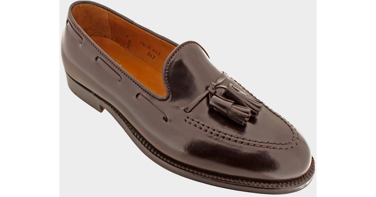 Alden Brown Cordovan Tassel Loafer For Men Lyst