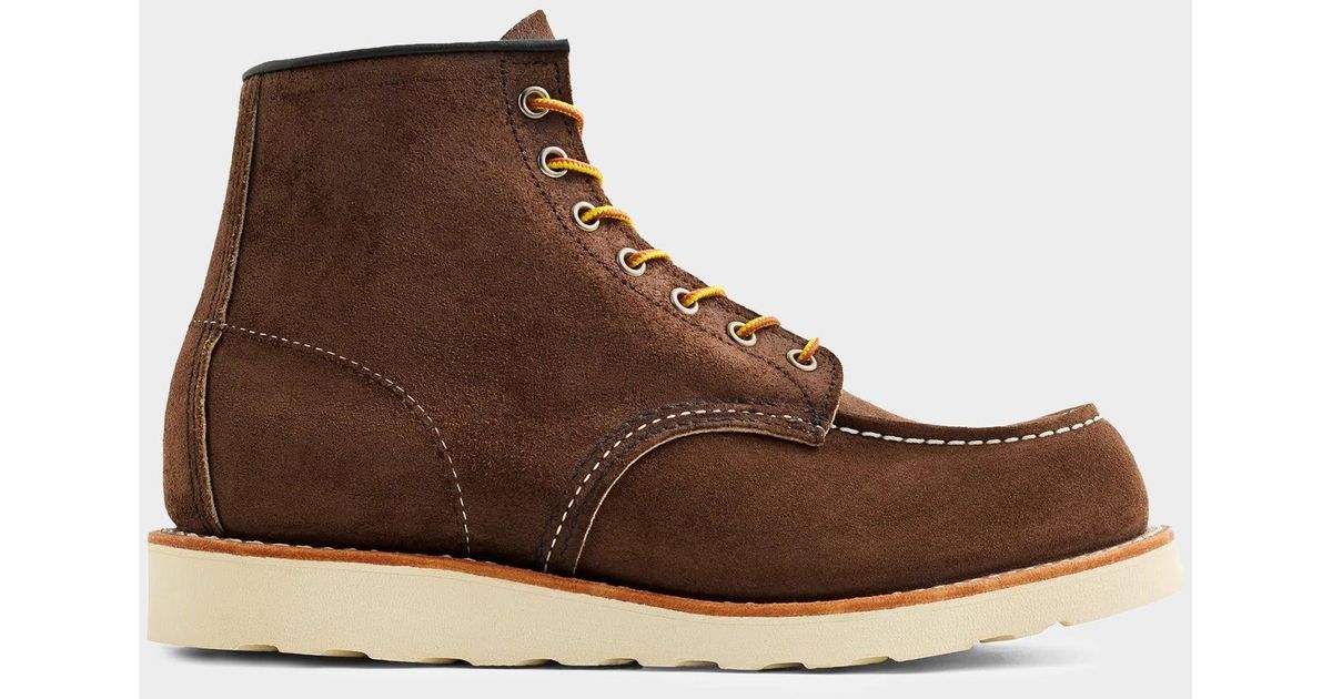 Red Wing Red Wing 6-in Classic Suede Moc Boot in Brown for Men | Lyst