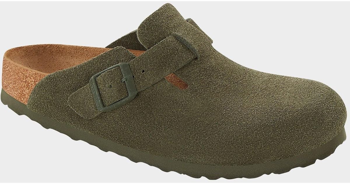 Birkenstock Boston in Green for Men | Lyst