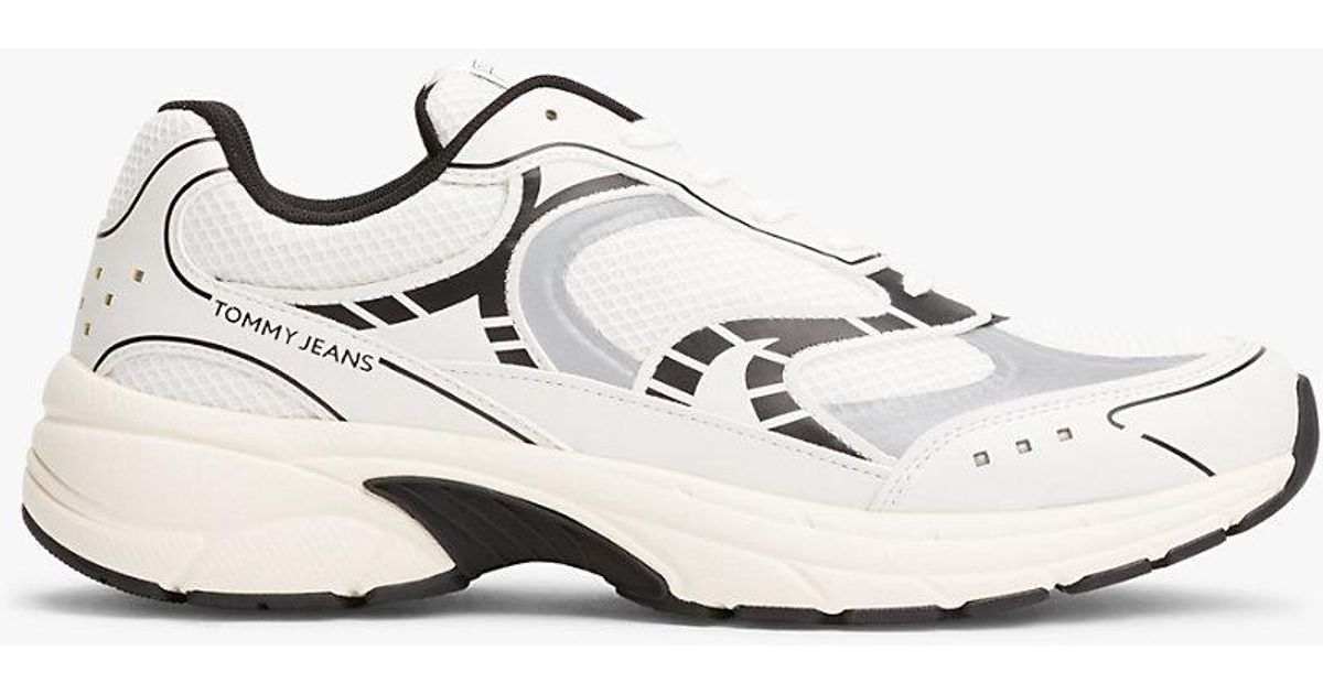 Tommy Hilfiger Mixed Texture Archive Runners in White for Men | Lyst UK