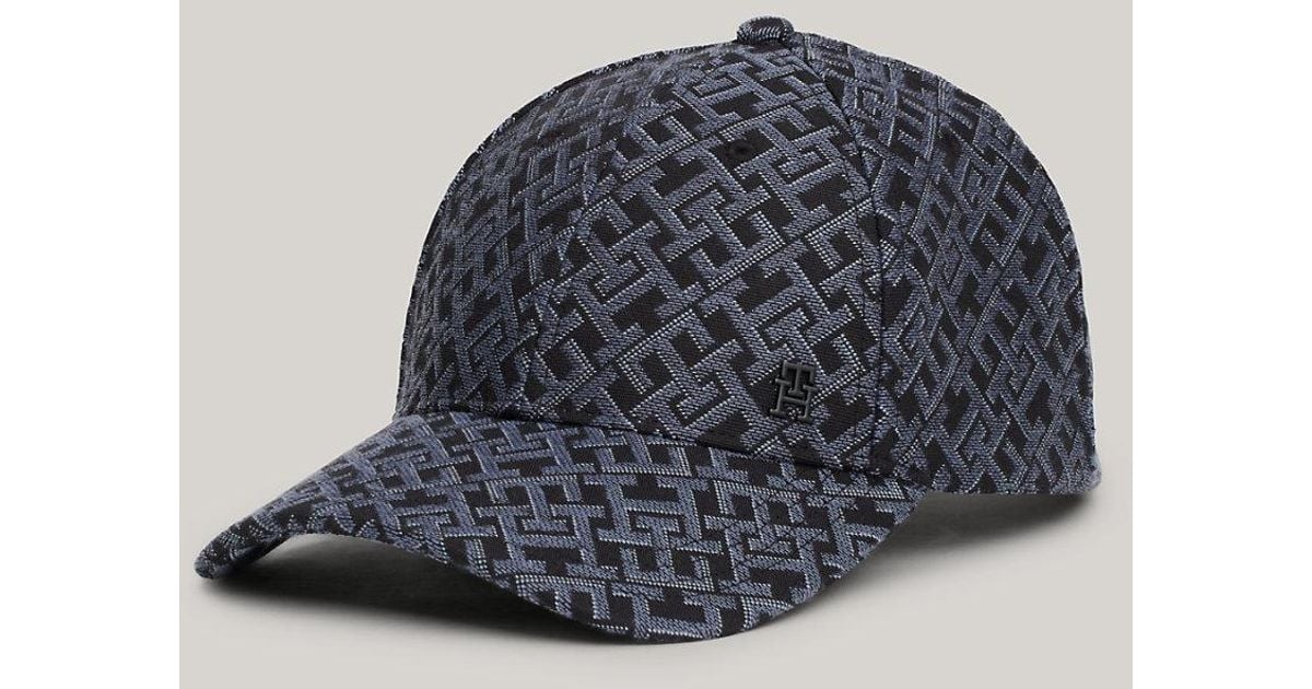 Tommy Hilfiger Th Monogram Six-panel Baseball Cap in Blue for Men | Lyst UK