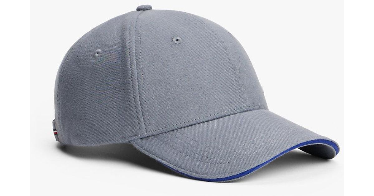 Tommy Hilfiger Flannel Six-panel Baseball Cap in Grey for Men | Lyst UK