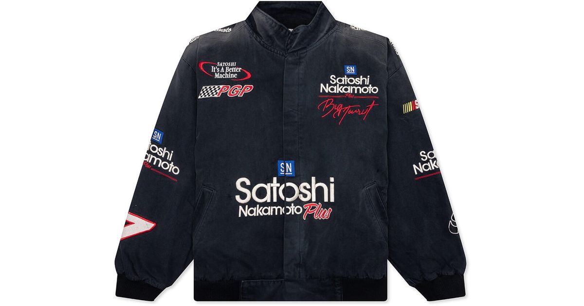 Satoshi Nakamoto Days Of Thunder Jacket in Blue for Men | Lyst