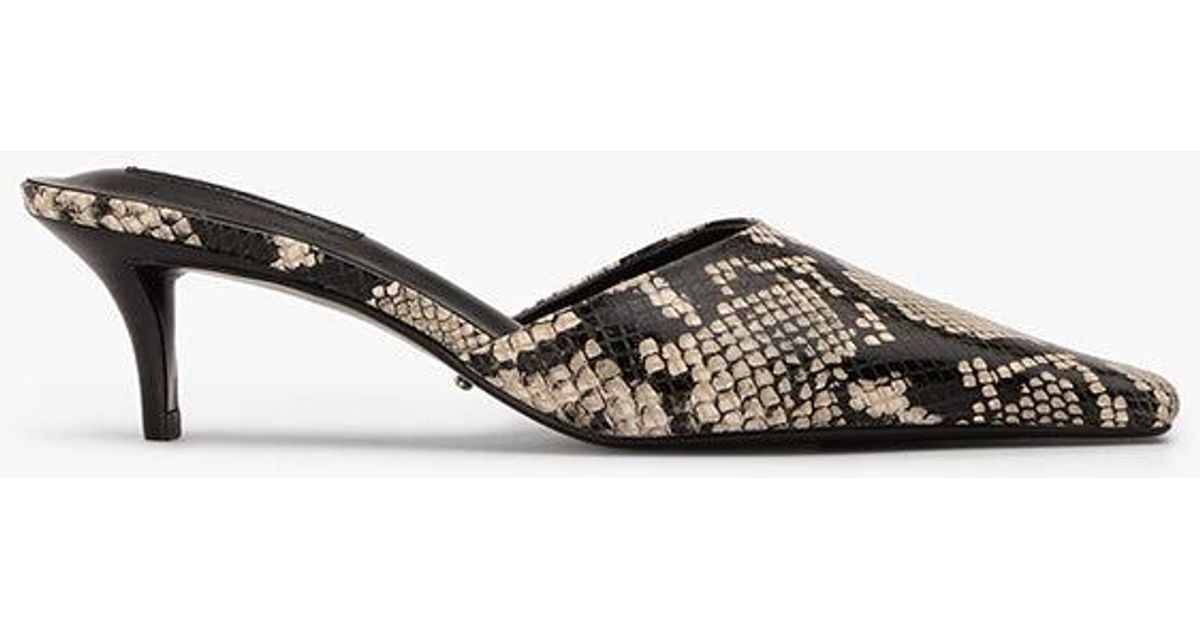 Tony Bianco Zubi Ecru Snake Dress Shoe in White | Lyst