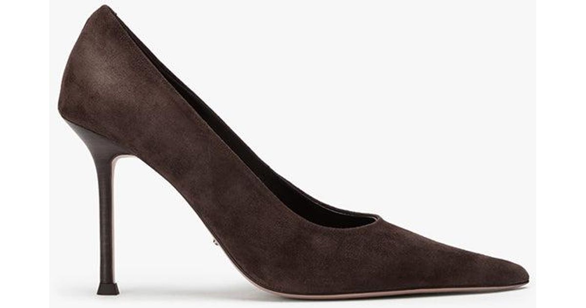 Tony Bianco Niki Espresso Suede Dress Shoe in White | Lyst
