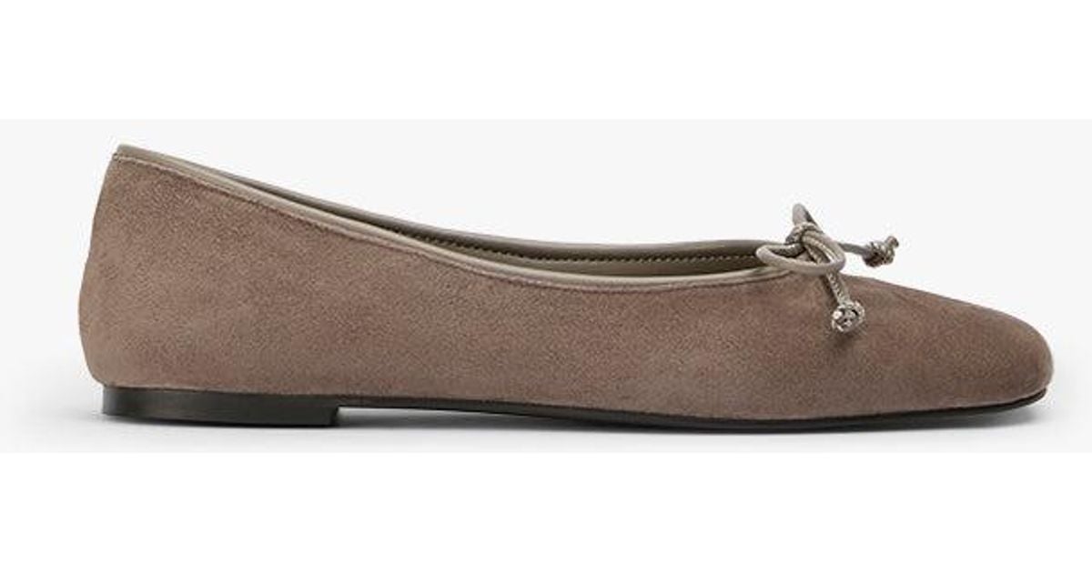 Tony Bianco Cappi Ashen Suede Casual Flat in White | Lyst