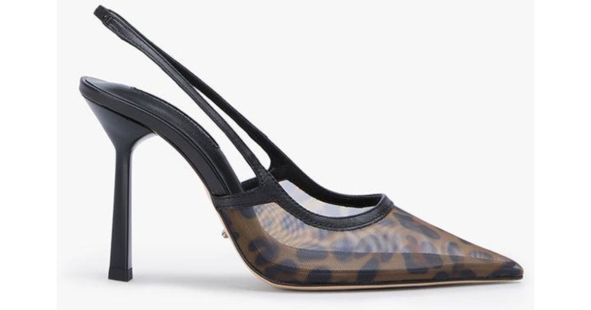 Tony Bianco Glide Leopard Nylon Dress Shoe in White | Lyst