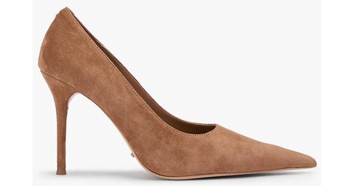 Tony Bianco Imogen Taupe Suede Dress Shoe in White | Lyst