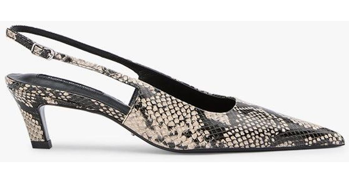 Tony Bianco Kourt Ecru Snake Dress Shoe in White | Lyst