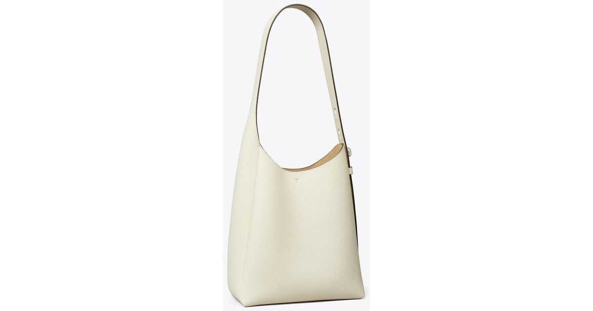 Tory Burch Small Romy Hobo Bag in Natural | Lyst