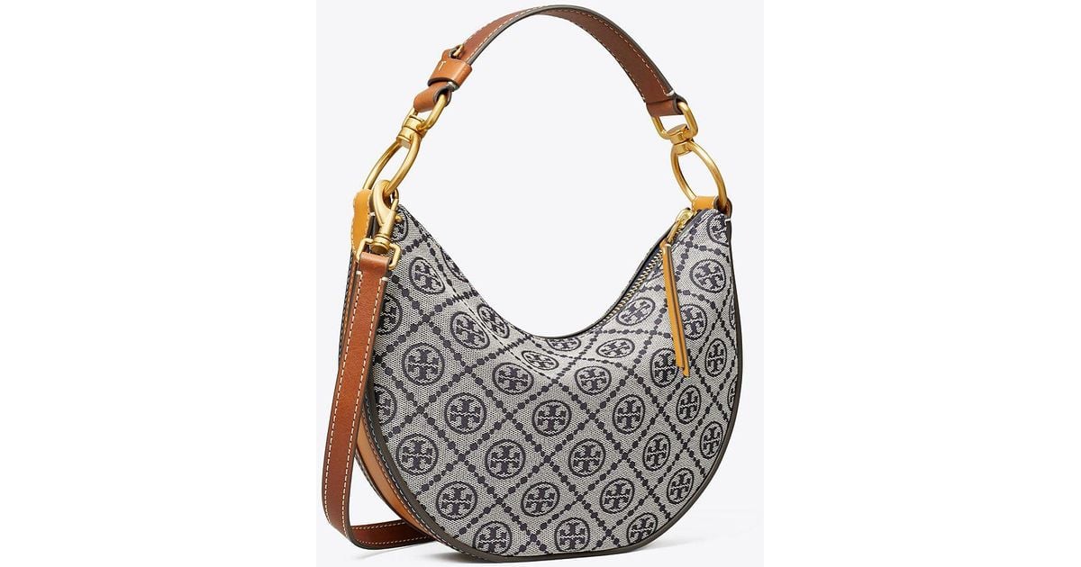Tory Burch T Monogram Mini Crescent Bag | Lyst DE