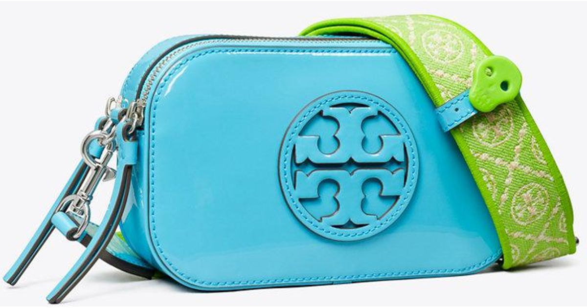 Tory Burch Tb X Bonbon Mini Miller Spazzolato Crossbody Bag in Blue | Lyst
