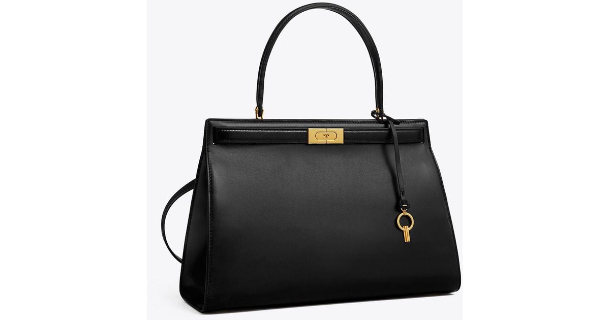 Tory Burch Lee Radziwill Large Bag in Black | Lyst
