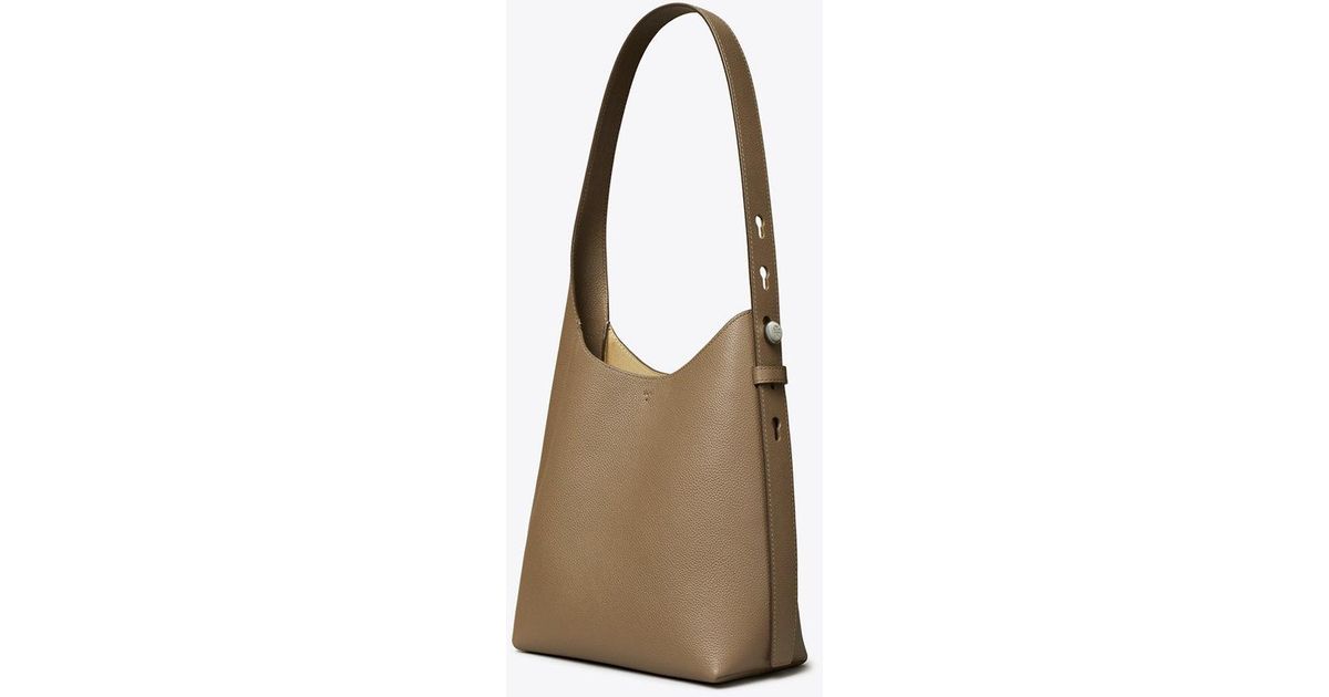 Tory Burch Small Romy Hobo Bag in Brown | Lyst