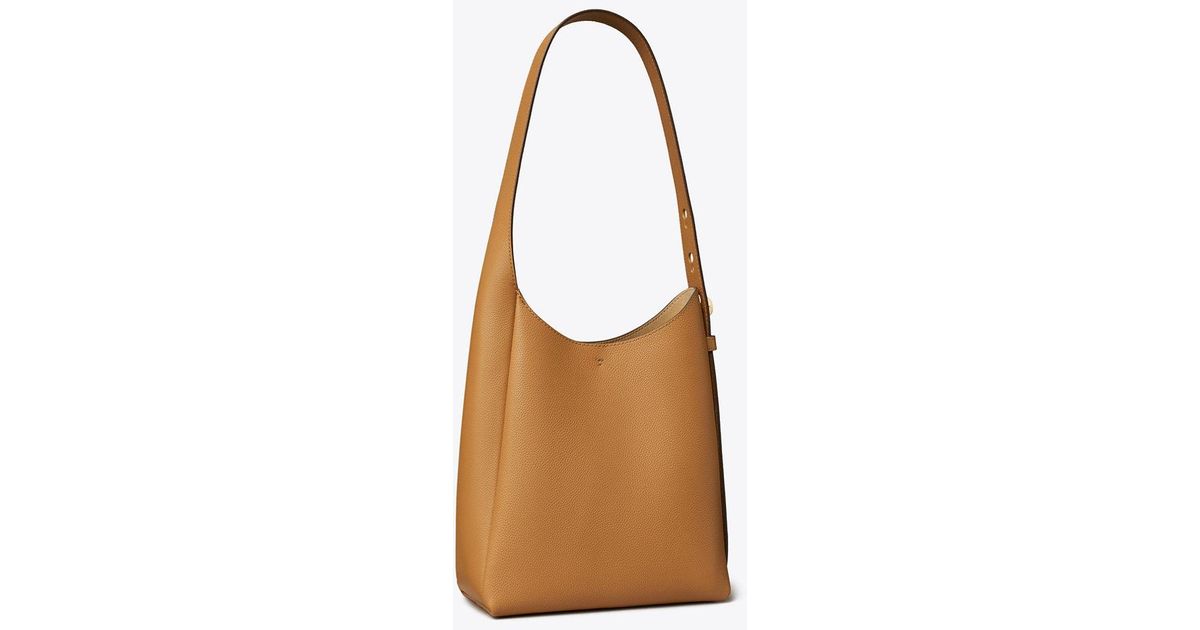 Tory Burch Small Romy Hobo Bag in Brown | Lyst