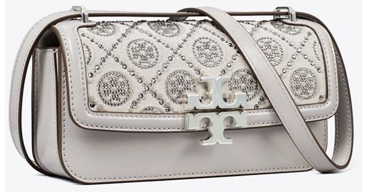 Tory Burch T Monogram Small Eleanor Rectangular Bag in Metallic | Lyst
