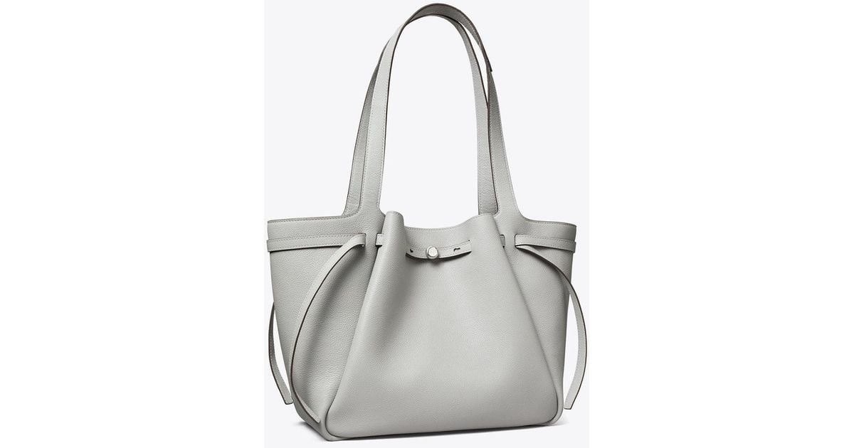 Tory Burch Romy Tote in Gray | Lyst