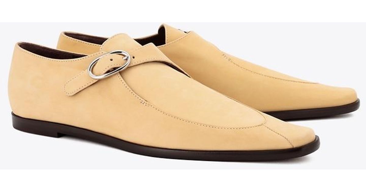 Tory Burch Twisted Monk Strap in White | Lyst