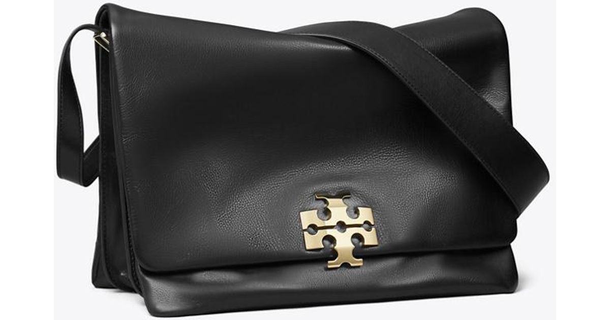 Tory Burch Large Charlie Shoulder Bag in Black | Lyst UK