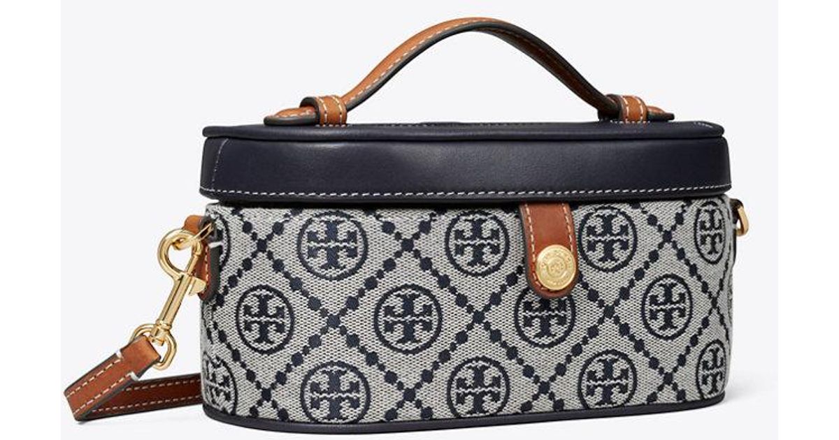 Tory Burch T Monogram Vanity Case in Blue | Lyst