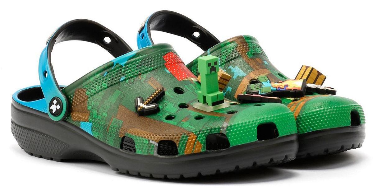 Crocs™ Minecraft Classic Multi Clogs in Green | Lyst