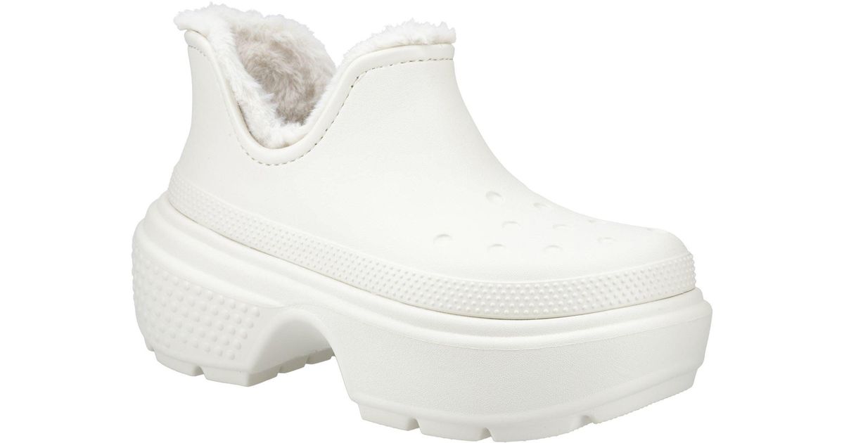 Crocs™ Stomp Shorty Boots in White | Lyst