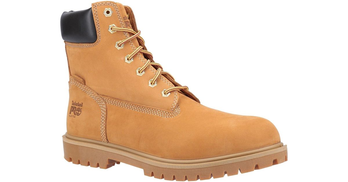 Timberland Iconic Leather Wheat Safety Boots in Brown | Lyst