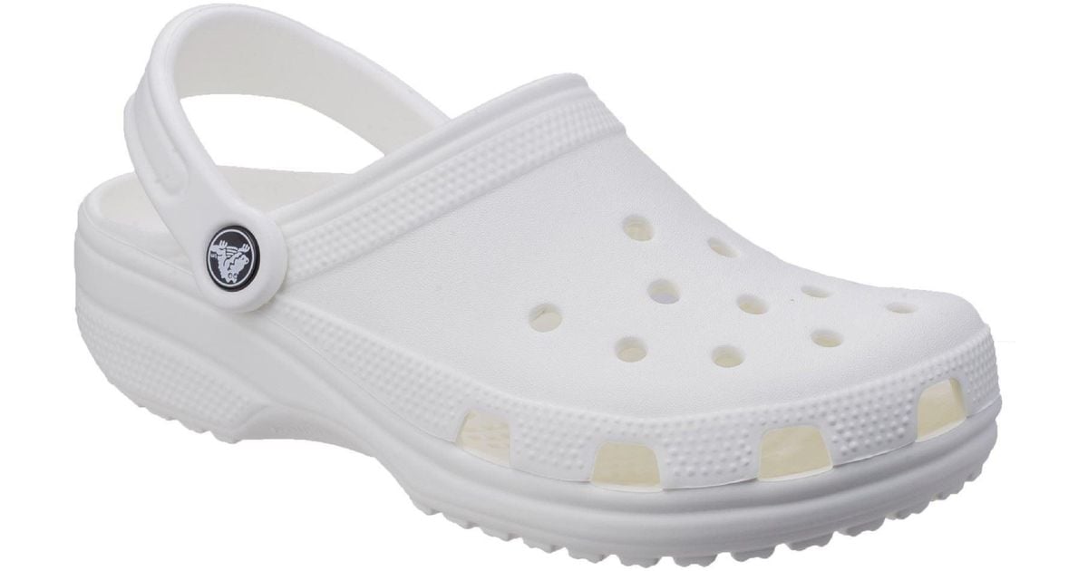 Crocs™ Classic Croslite Rubber Clogs in White | Lyst