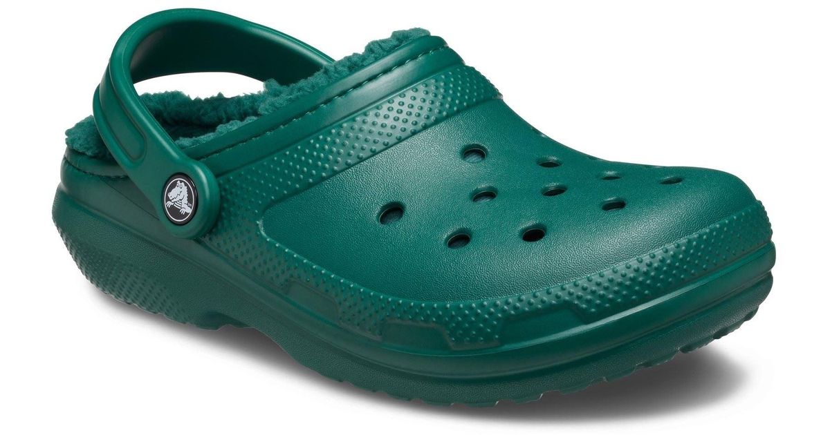 Crocs™ Classic Lined Clog Thermoplastic Emerald Clogs in Green | Lyst