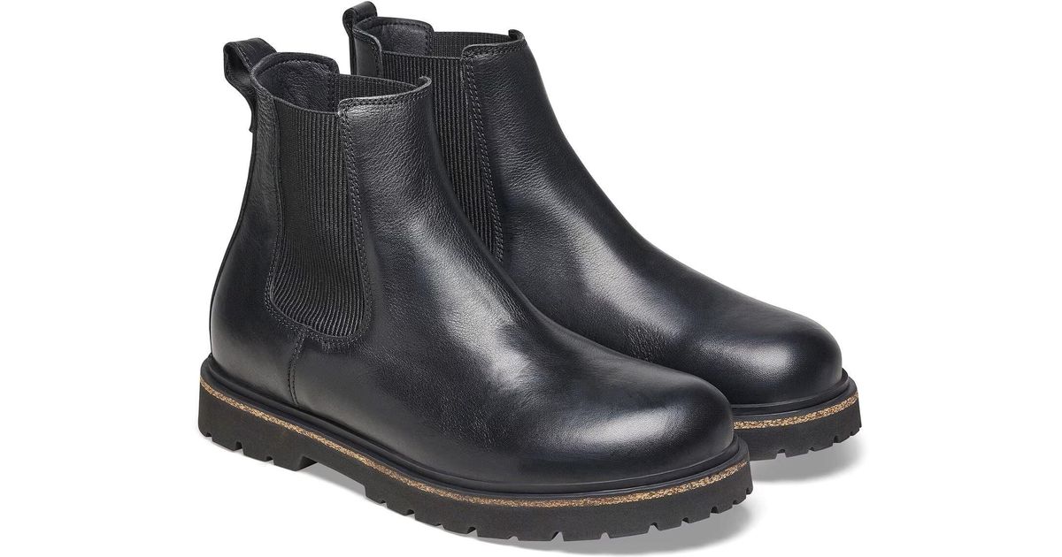 Birkenstock Highwood Chelsea Leather Boots in Black for Men | Lyst