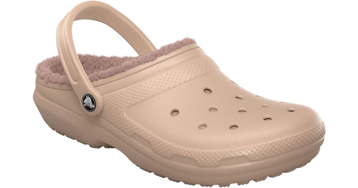Crocs™ Classic Lined Thermoplastic Caramel Clogs Resin in Pink | Lyst UK