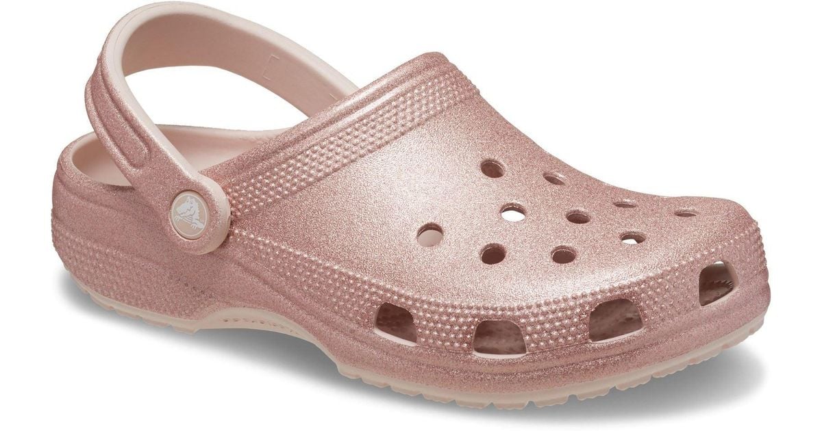 Crocs™ Classic Glitter Synthetic Quartz Clogs in Pink | Lyst UK