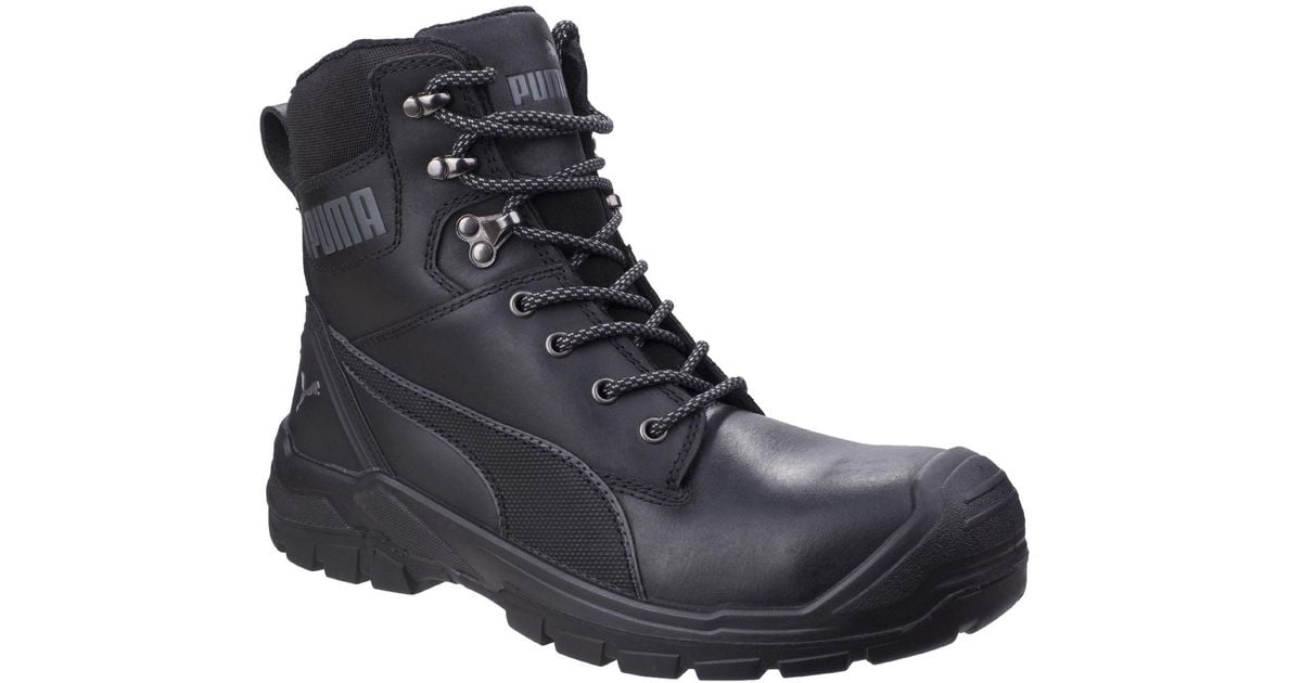 PUMA Conquest 630730 Leather Safety Boots in Black | Lyst