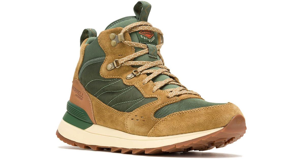 Merrell Alpine 83 Recraft Mid Suede Sneakers in Green | Lyst