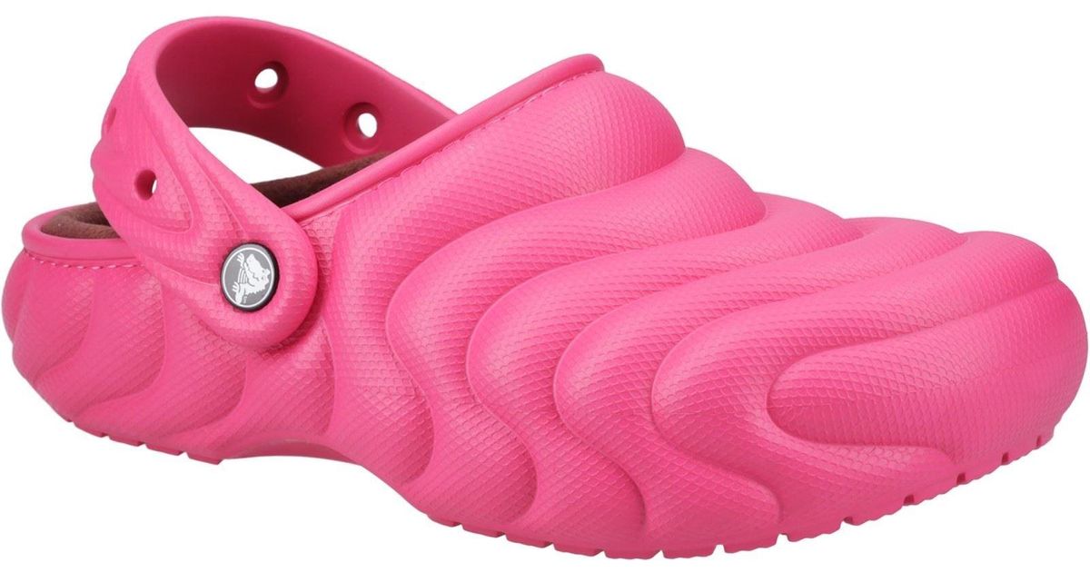 Crocs™ Classic Lined Overpuff Thermoplastic Women's Dragon Fruit Clogs ...