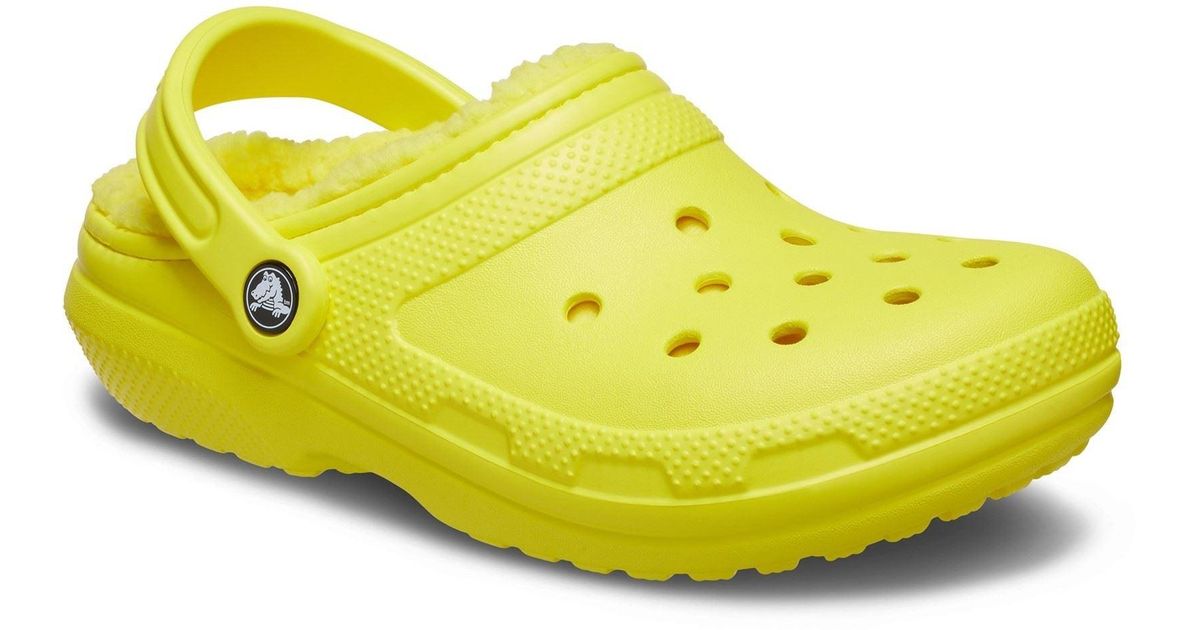 Crocs™ Classic Lined Clog Thermoplastic Cyber Clogs in Yellow | Lyst