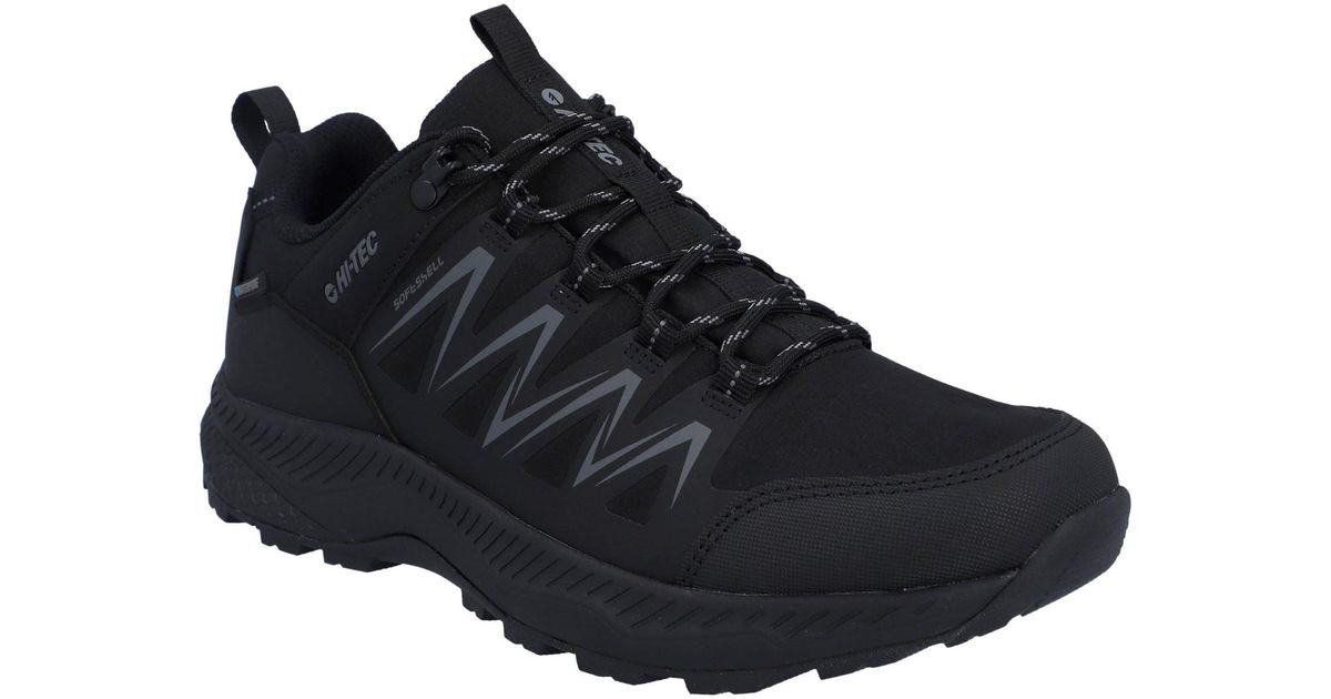 Hi-Tec Stealth Low Synthetic /Dark Hiking Boots in Black for Men | Lyst UK