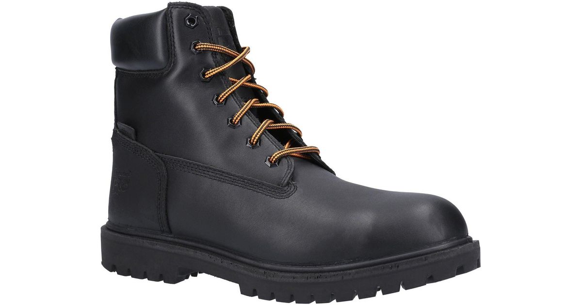 Timberland Iconic Leather Safety Boots in Black | Lyst UK