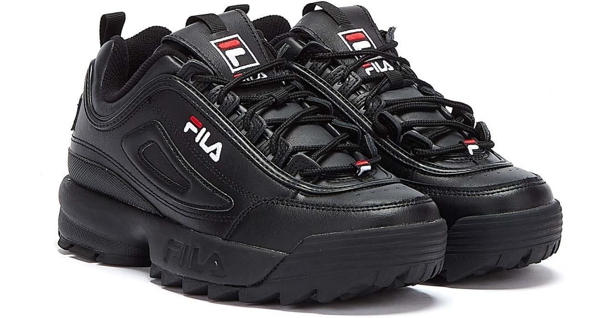Fila Disruptor Ii Premium Trainers in Black | Lyst