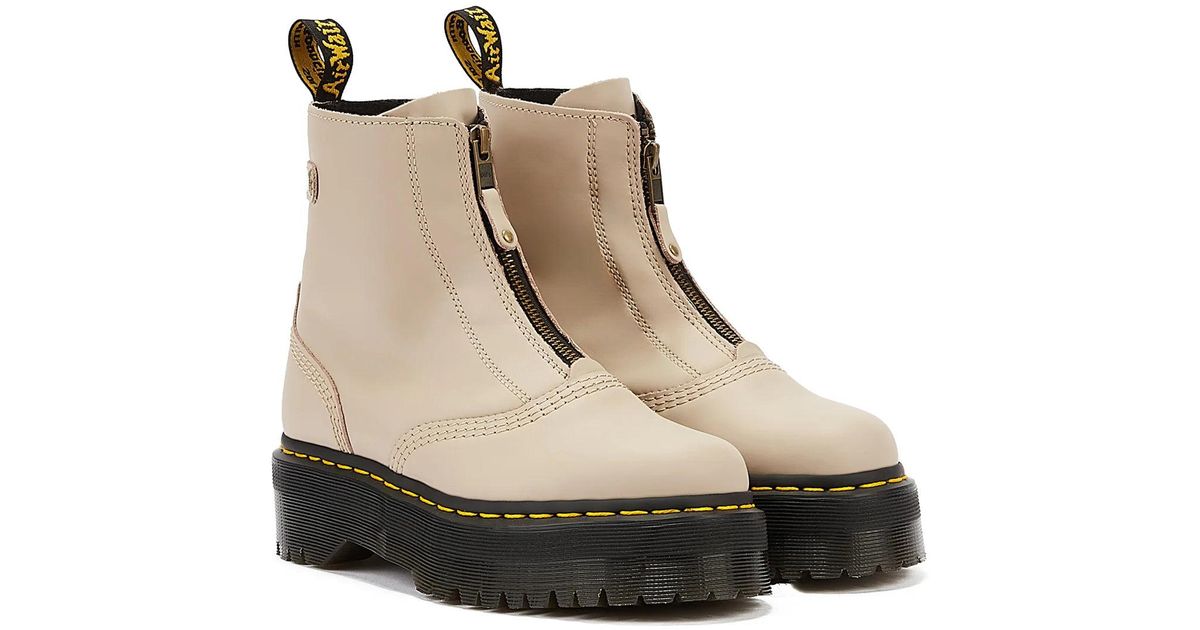 Dr. Martens Jetta Sendal Vintage Taupe Women's Boots in Black | Lyst UK