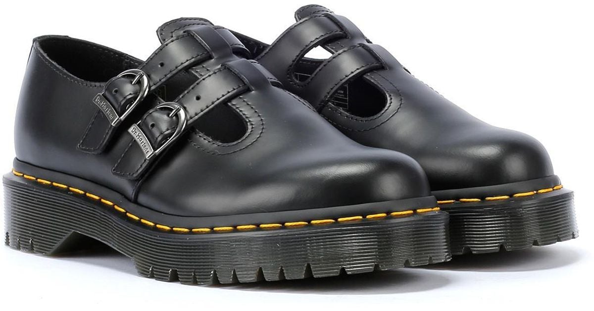Dr. Martens 8065 Ii Bex Smooth Leather Platform Mary Jane Shoes in ...
