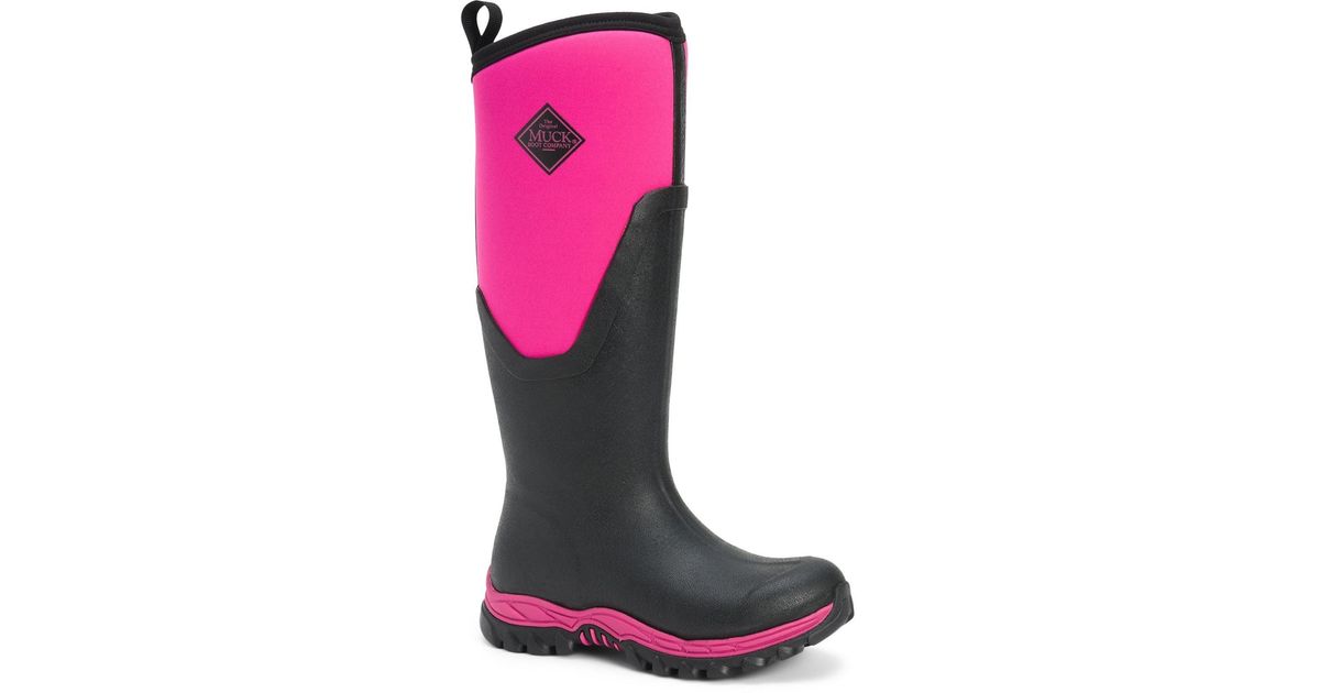 Muck Boot Arctic Sport Ii Tall Rubber /pink Wellington Boots | Lyst