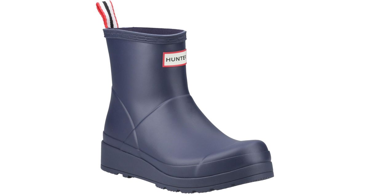 HUNTER Wfs2020rma-vle Play Short Boots in Blue | Lyst