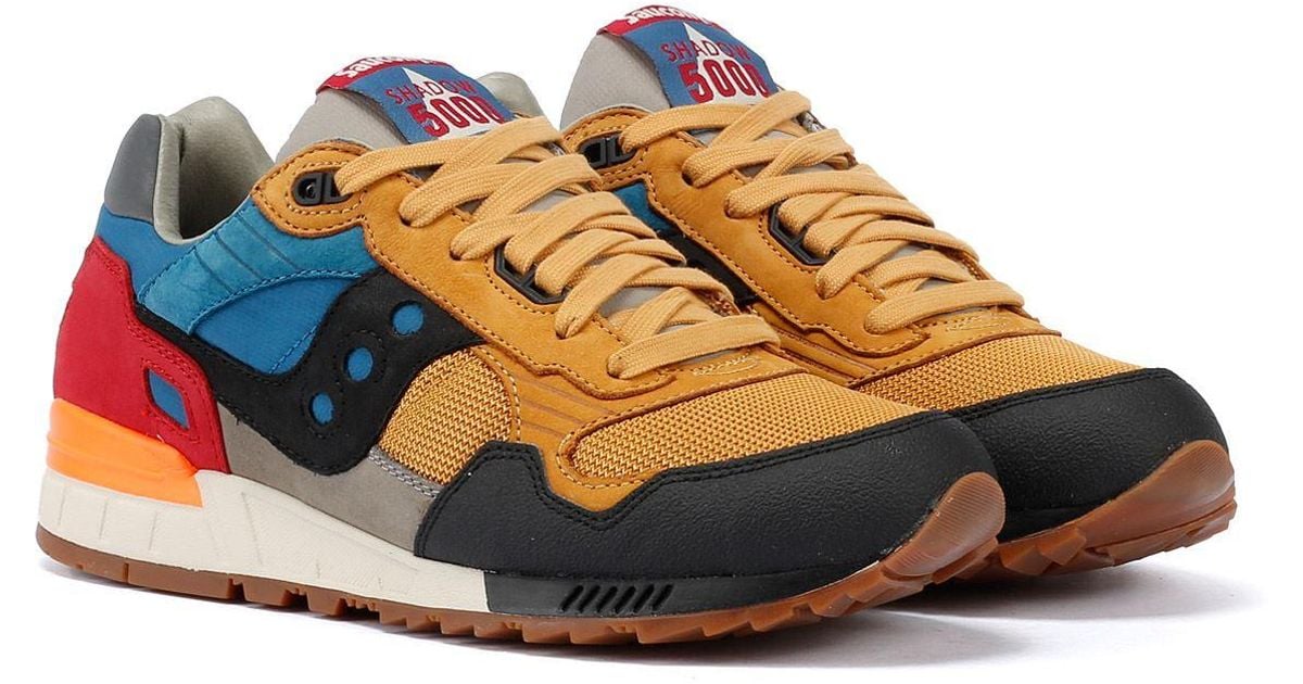 Saucony Shadow 5000 Leather Yellow/multi Trainers in Blue | Lyst UK
