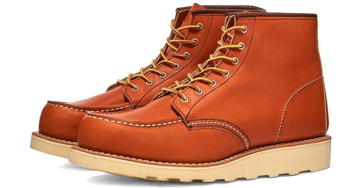 Red Wing 3375 Heritage 6 Moc Toe Boots Oro Legacy in Brown | Lyst
