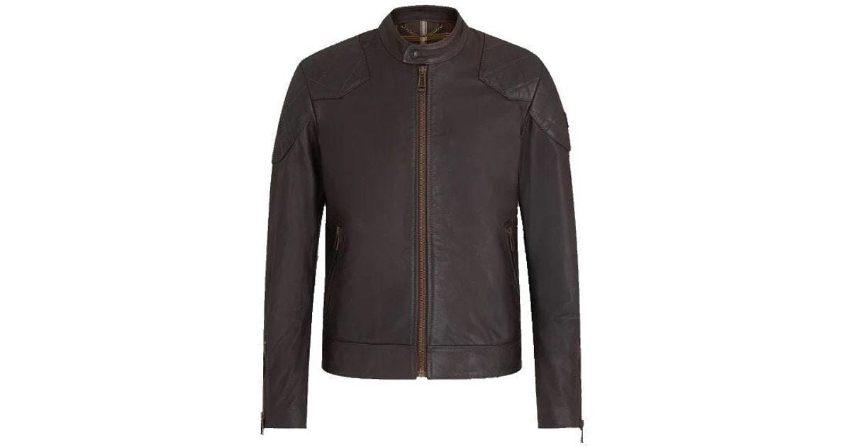 Belstaff Legacy Outlaw Jacket Hand Waxed Leather Antique in Gray for ...