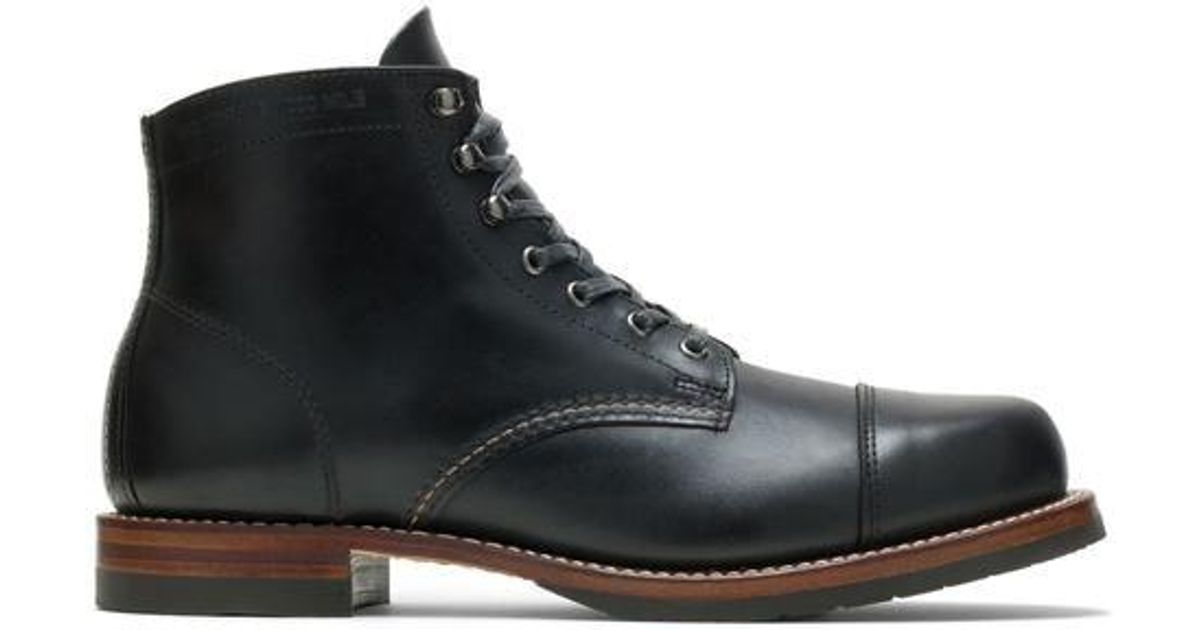 Wolverine 1000 Miles Boot Cap Toe in Black for Men | Lyst